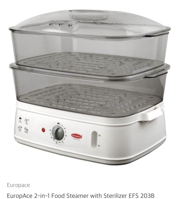 Europace 2 in 1 food steamer & sterilizer, TV & Home Appliances ...