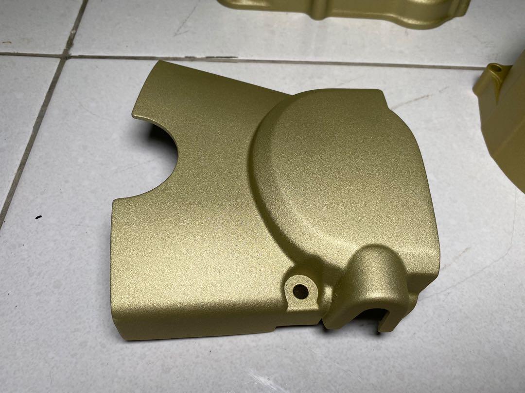 EX5 engine cover gold sand stone texture, Motorbikes on Carousell
