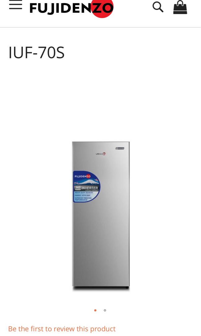 Fujidenzo Upright Inverter Freezer 7 cu. ft., TV & Home Appliances ...