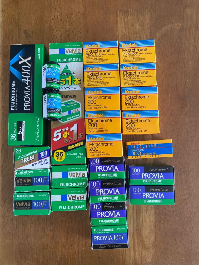 Fujifilm FujiChrome Kodak Ektachrome Slide Reversal 35mm 120 Medium ...