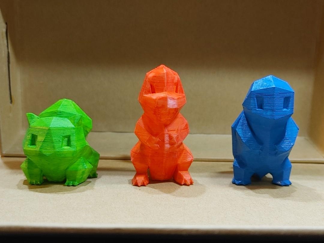 Geometric 1st Gen Starter Pokemon, Hobbies & Toys, Toys & Games on ...