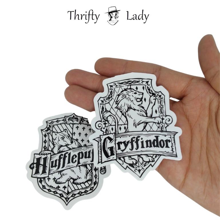 Harry Potter Collection: Black & White Minimalist Hogwarts House ...