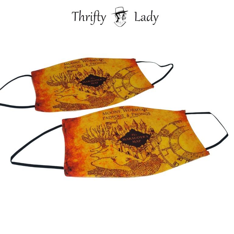 Harry Potter Collection: Marauder's Map Mask, Health & Nutrition, Face ...