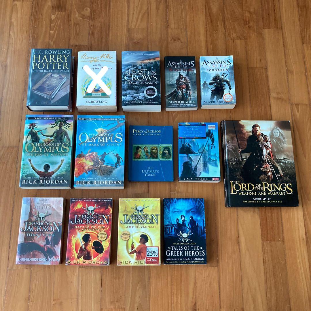 Harry Potter (J K Rowling) Assassin’s Creed (Oliver Bowden) Percy ...