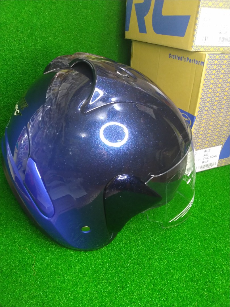 HELMET ARC TWO TONE BLUE, Auto Accessories on Carousell
