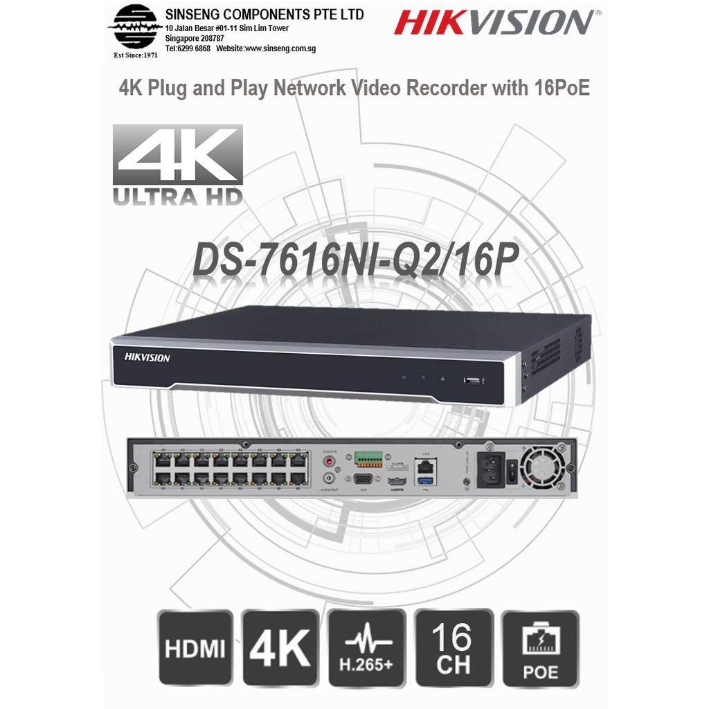 Hikvision Set for 4/8/16CH IP Camera [Full-HD 1080P Network Dome/Bullet ...