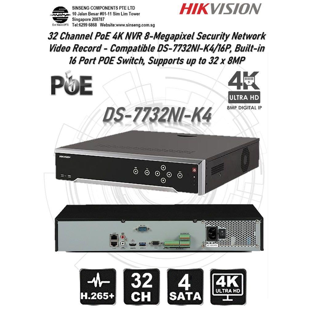 Hikvision Set for 4/8/16CH IP Camera [Full-HD 1080P Network Dome/Bullet ...