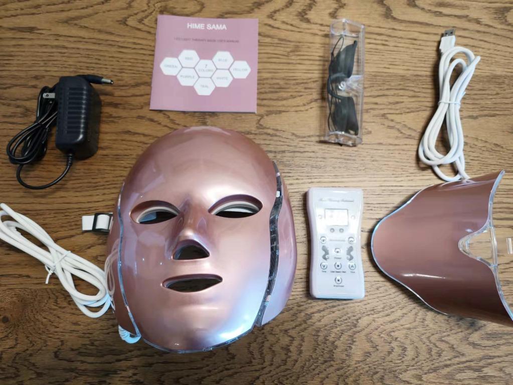 HIME SAMA Led Skincare 7 Colores Mask (Face and Neck), Beauty ...