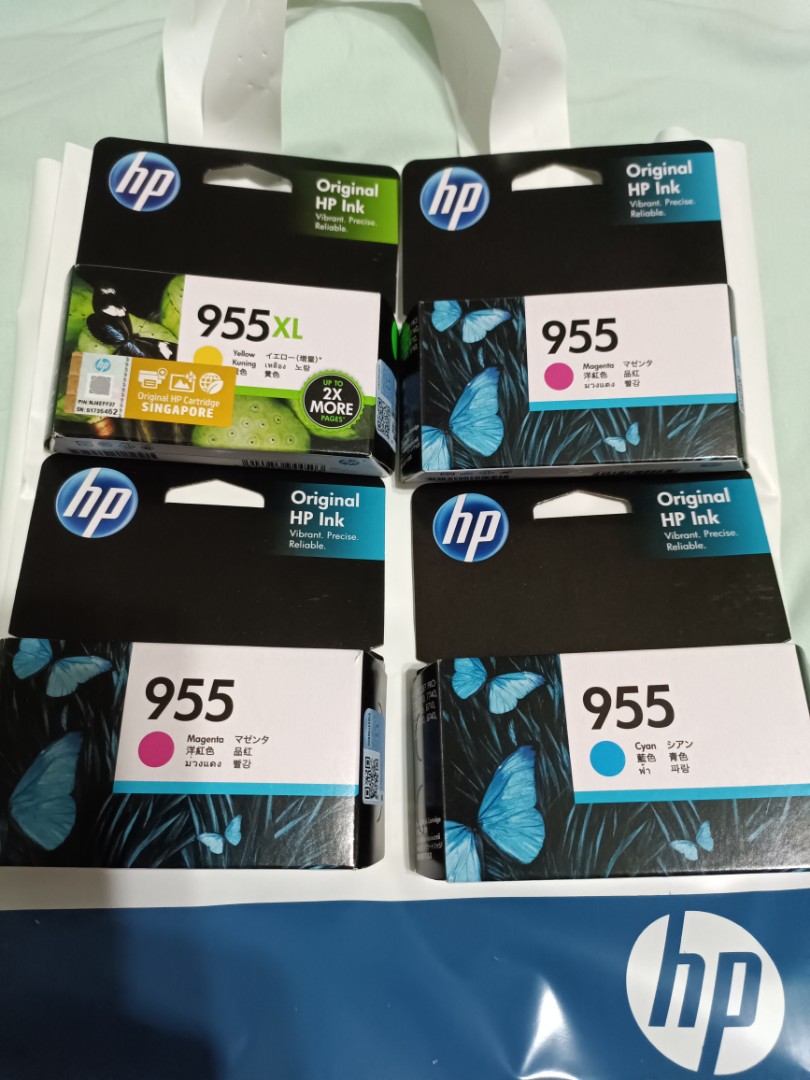 HP 955 printer ink colour ink, Computers & Tech, Printers, Scanners ...