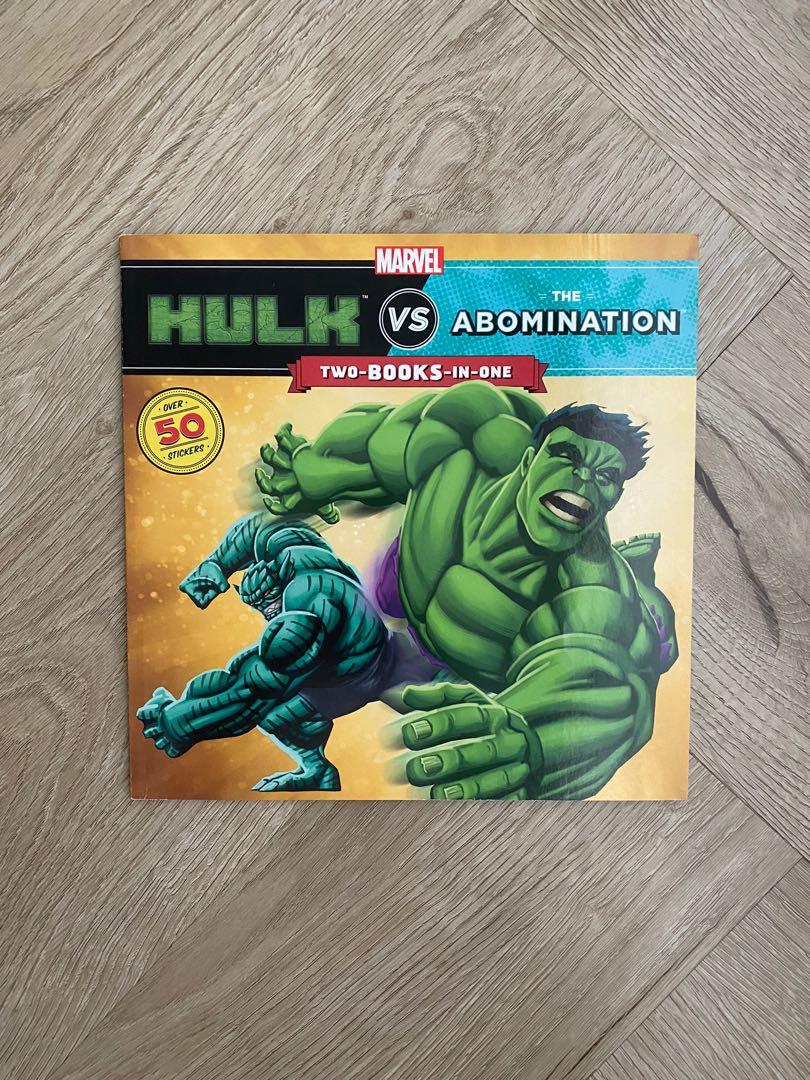 Hulk Abomination Wolverine Two Books in One Stickers Marvel Book, Buku ...