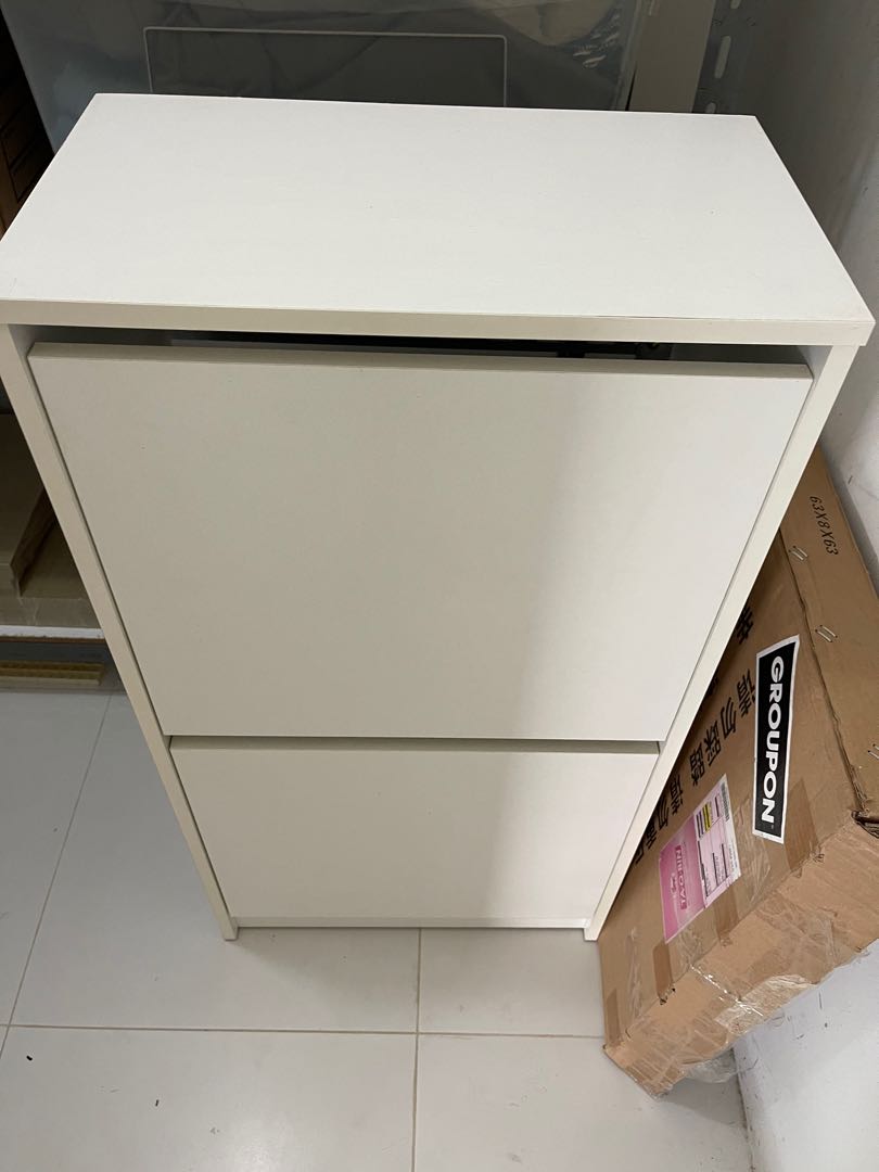 Ikea two tier shoe cabinet, Furniture & Home Living, Furniture, Shelves ...