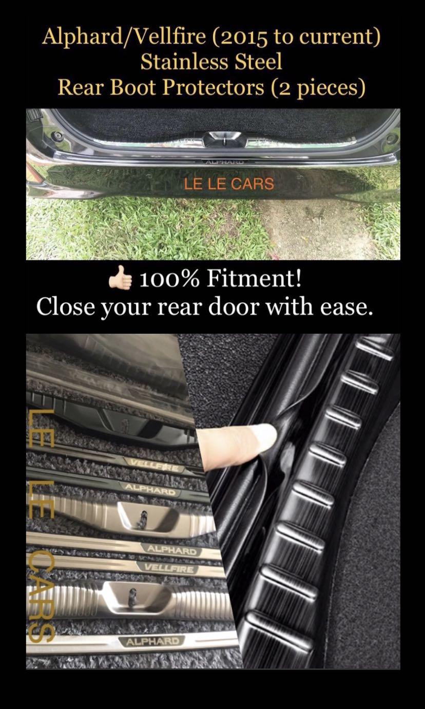 In Stock: 40/30/20 series Alphard/Vellfire Rear Boot Trunk Protectors ...
