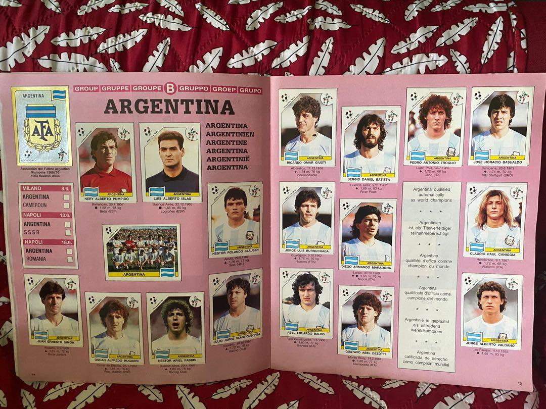 Italia 90 World Cup 1990 panini original sticker album, Hobbies & Toys ...