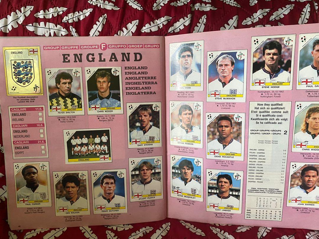 Italia 90 World Cup 1990 panini original sticker album, Hobbies & Toys ...