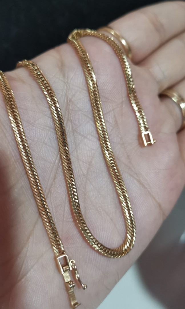Japan Gold 12cut necklace, Luxury, Accessories on Carousell