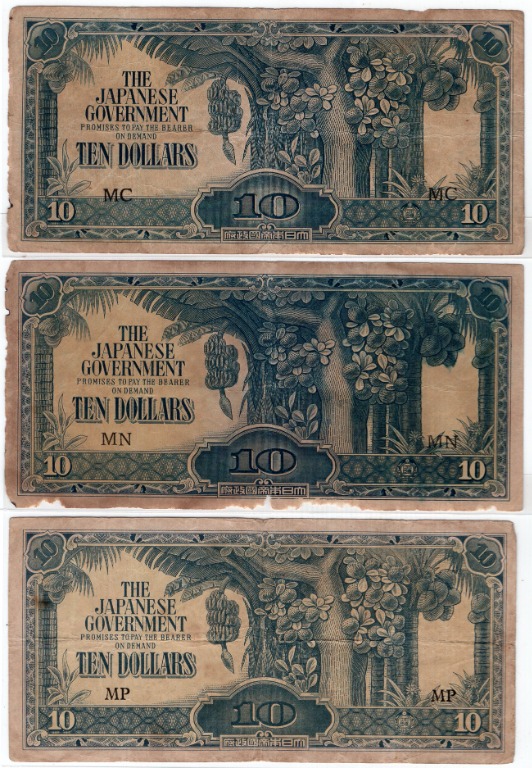Japanese Occupation $10 "Banana Notes", Hobbies & Toys, Memorabilia ...