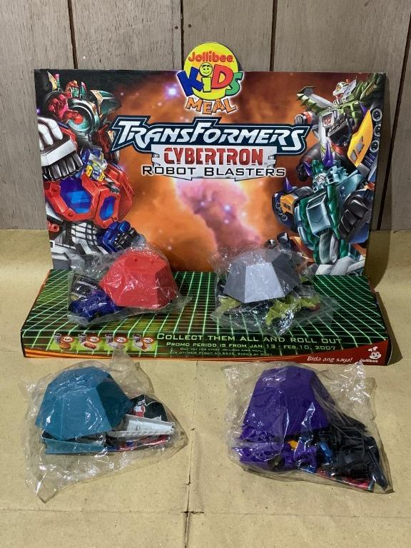 JOLLIBEE KIDS MEAL Exclusive Complete Set of 4 pcs. TRANSFORMERS ...
