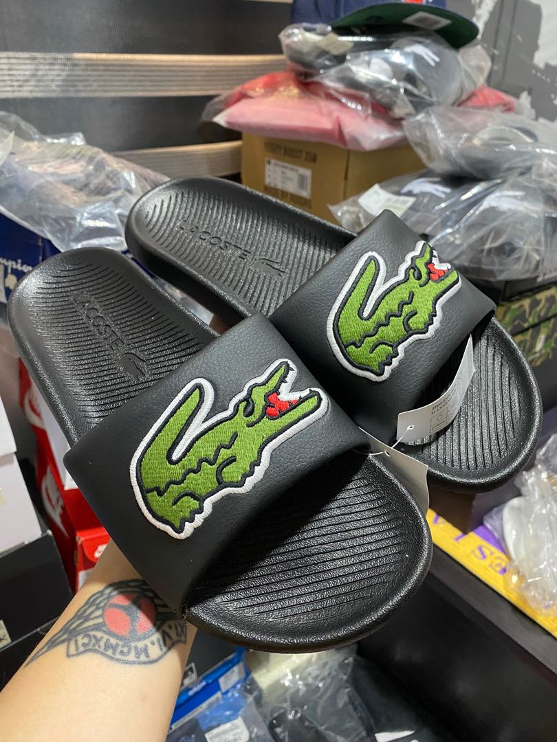 Lacoste Big Croc Slide 9us, Men's Fashion, Footwear, Slippers & Slides ...