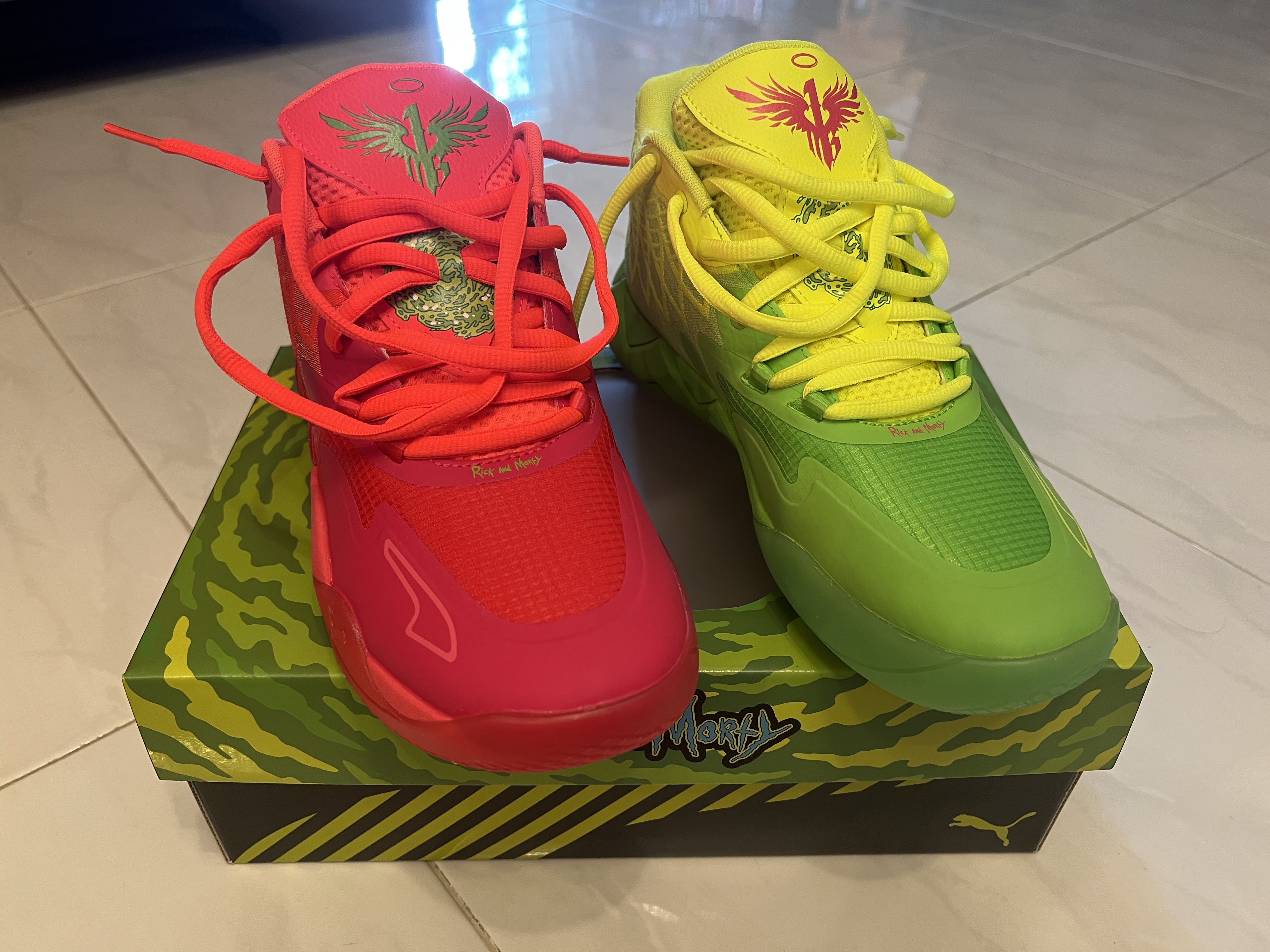 LaMelo MB.01 Puma x Rick and Morty, Men's Fashion, Footwear, Sneakers ...