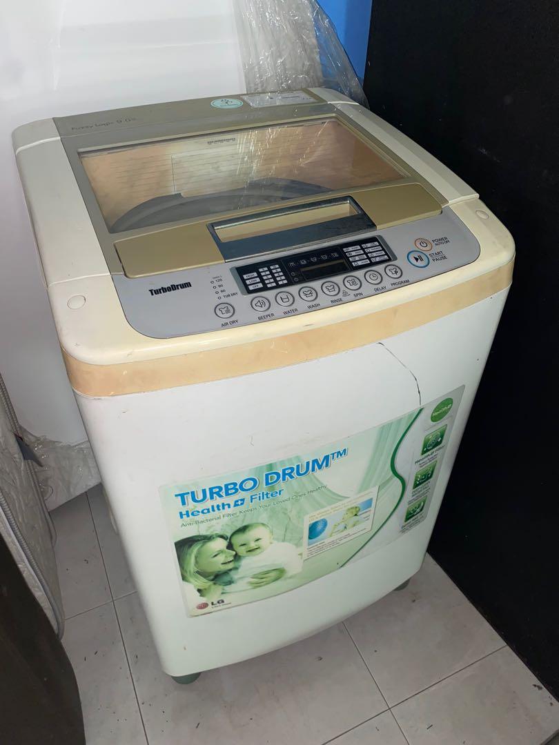 LG washing machine Fuzzy logic 9.0kg, TV & Home Appliances, Washing ...