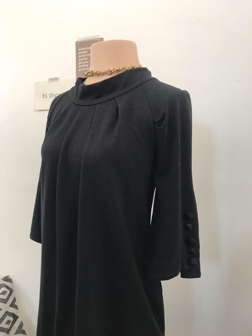 Loalde black midi dress, Women's Fashion, Dresses & Sets, Dresses on ...