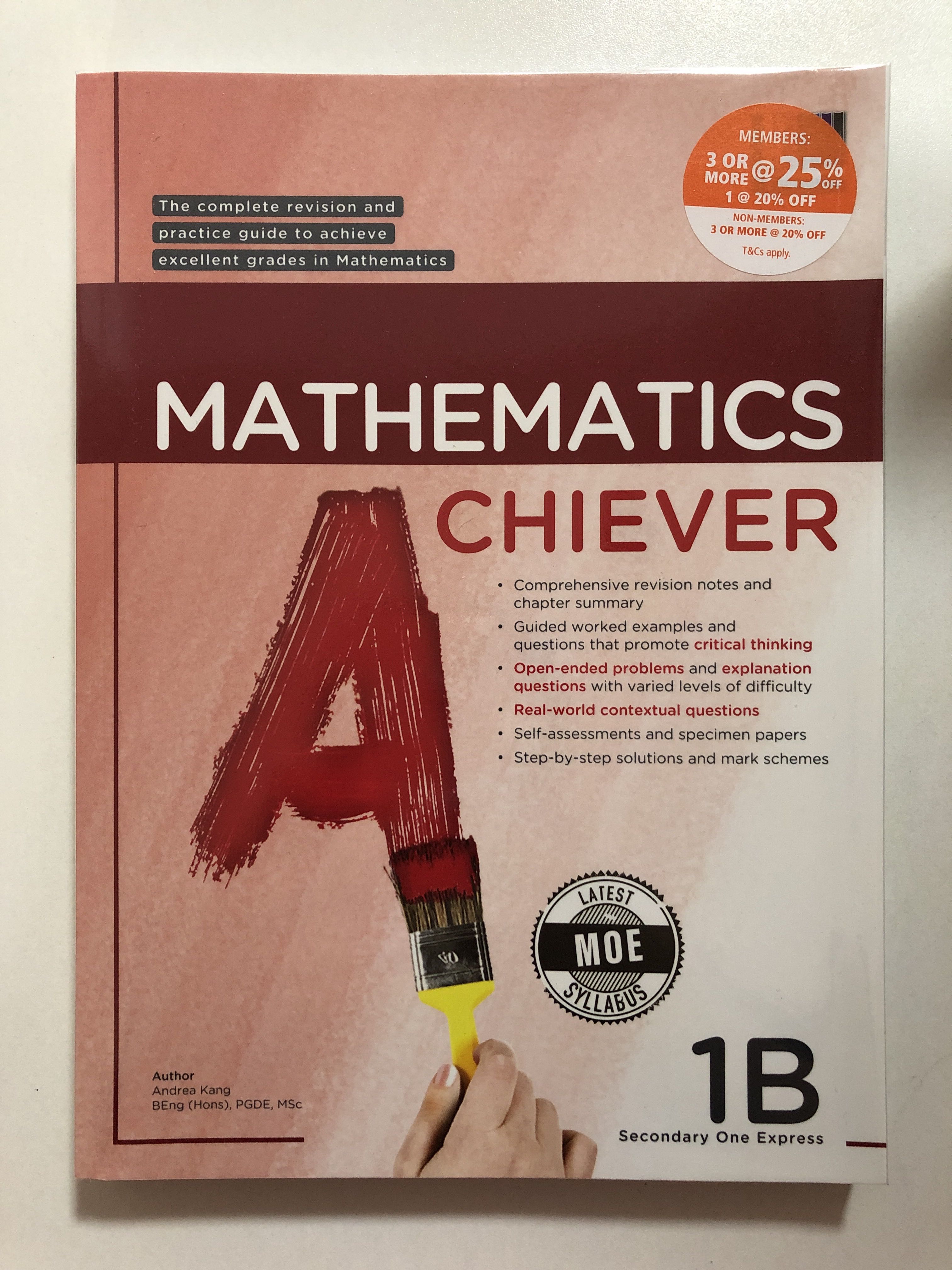 Mathematics Achiever 1B, Hobbies & Toys, Books & Magazines, Assessment ...