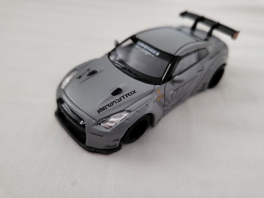 (Last 1) Mini GT #3 Nissan GT-R R35 Matte Grey Liberty Walk LB-Works ...