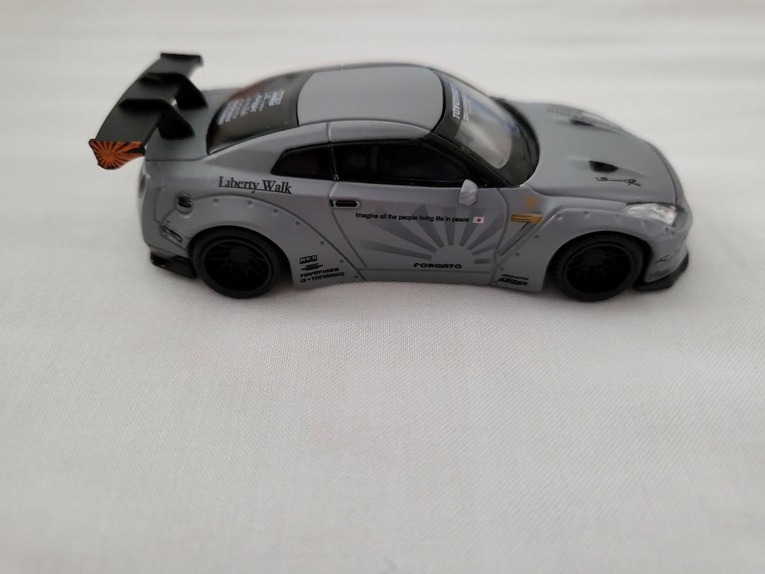 (Last 1) Mini GT #3 Nissan GT-R R35 Matte Grey Liberty Walk LB-Works ...