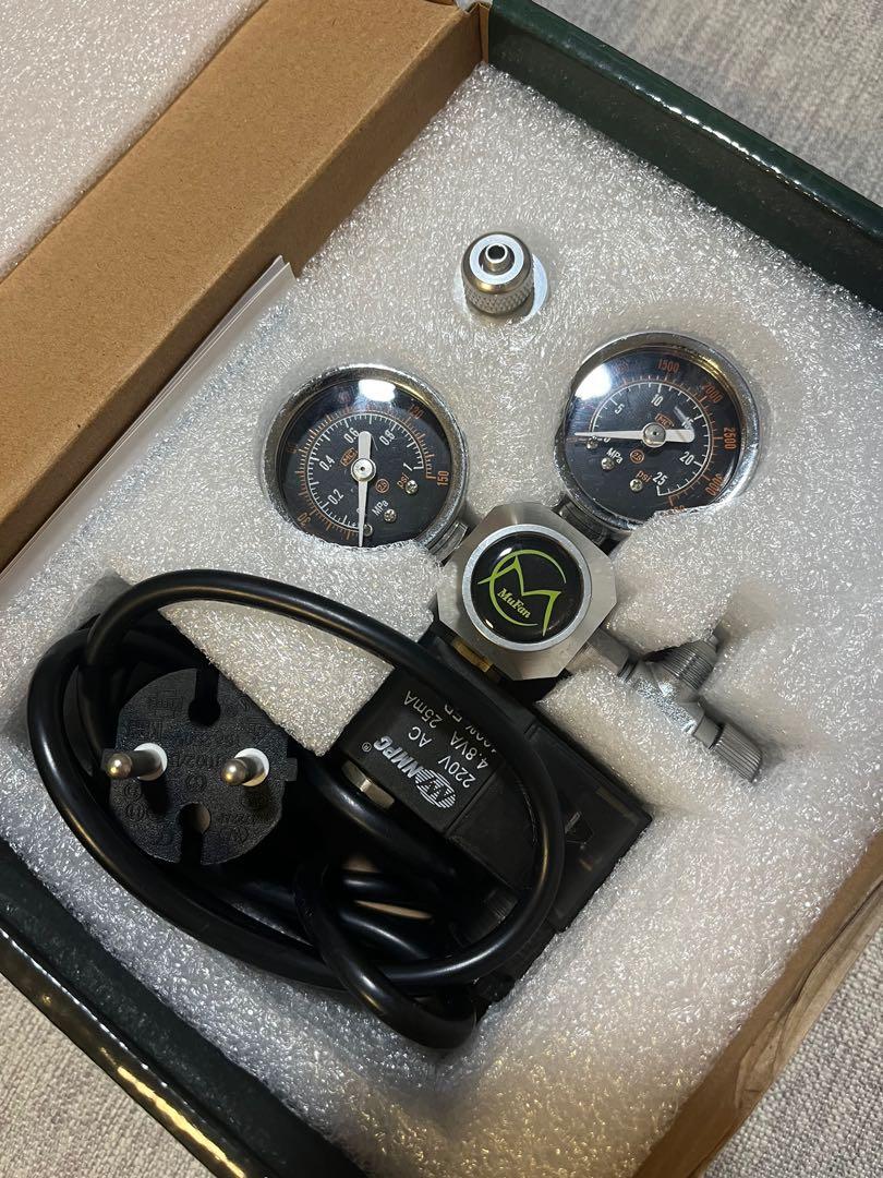 Mu Fan CO2 Regulator with Solenoid (W21.8), Pet Supplies, Homes & Other ...