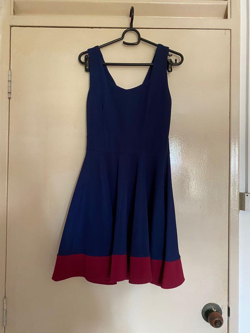 Navy Blue Work Dress, Women's Fashion, Dresses & Sets, Dresses on Carousell
