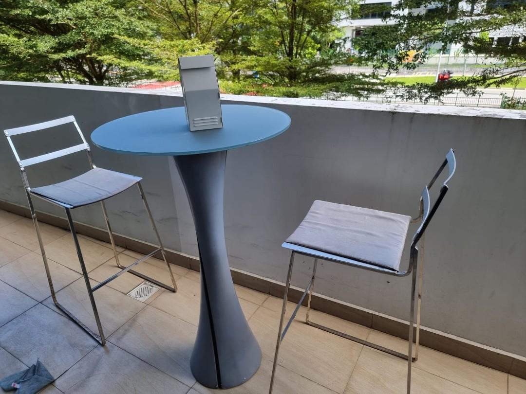 Outdoor high table, Furniture & Home Living, Outdoor Furniture on Carousell