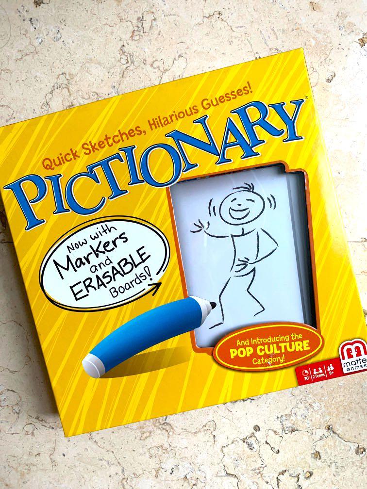 PICTIONARY ORIGINAL with erasable board, Hobbies & Toys, Toys & Games ...