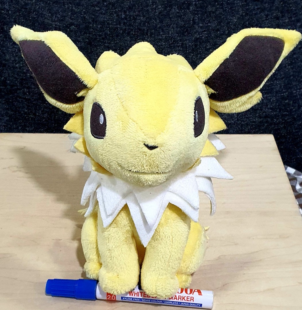 Pokemon Jolteon plush strap 21cm, Hobbies & Toys, Toys & Games on Carousell