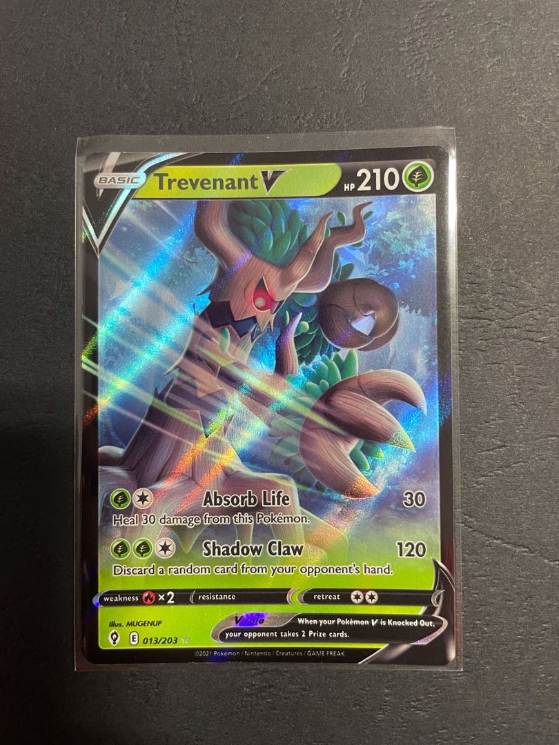 Pokemon Trevenant V Evolving Skies 013/203, Hobbies & Toys, Toys ...