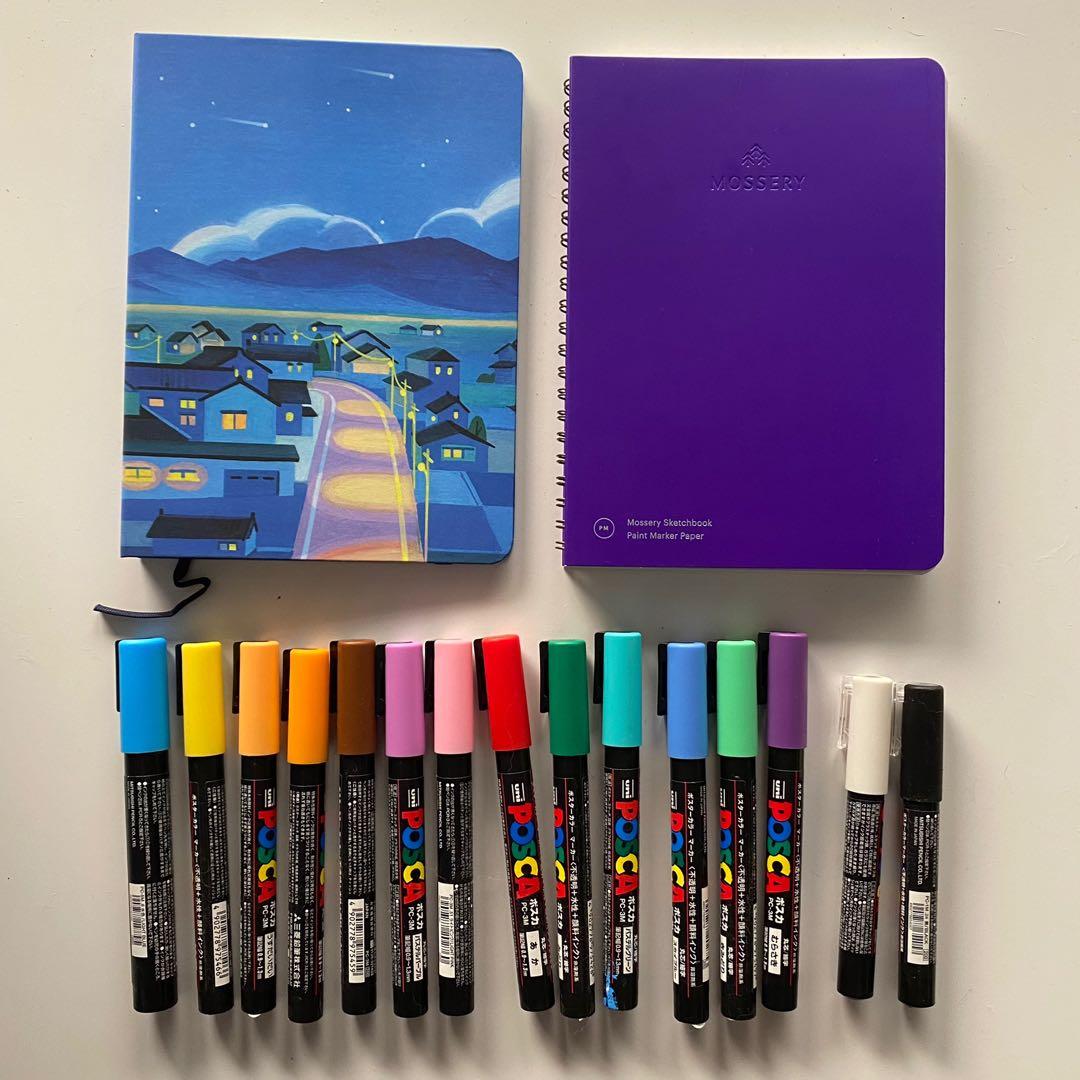 POSCA and Marker Sketchbook, Hobbies & Toys, Stationary & Craft, Craft ...