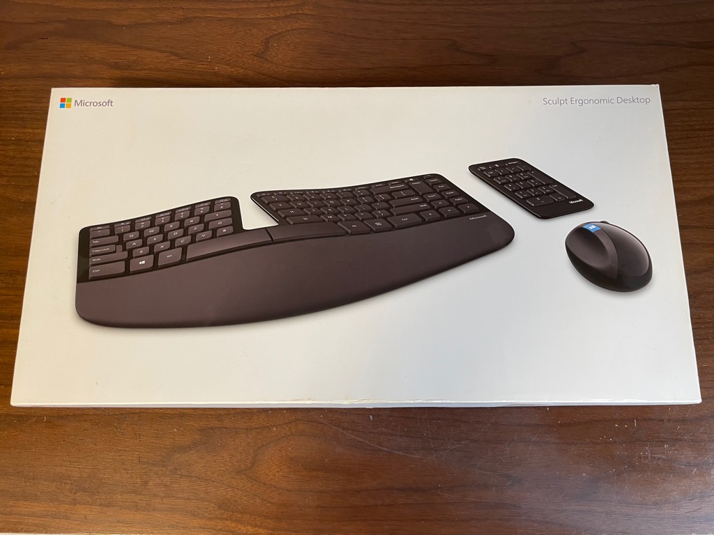 Preloved Microsoft Sculpt Ergonomic Desktop Keyboard and Mouse Set ...