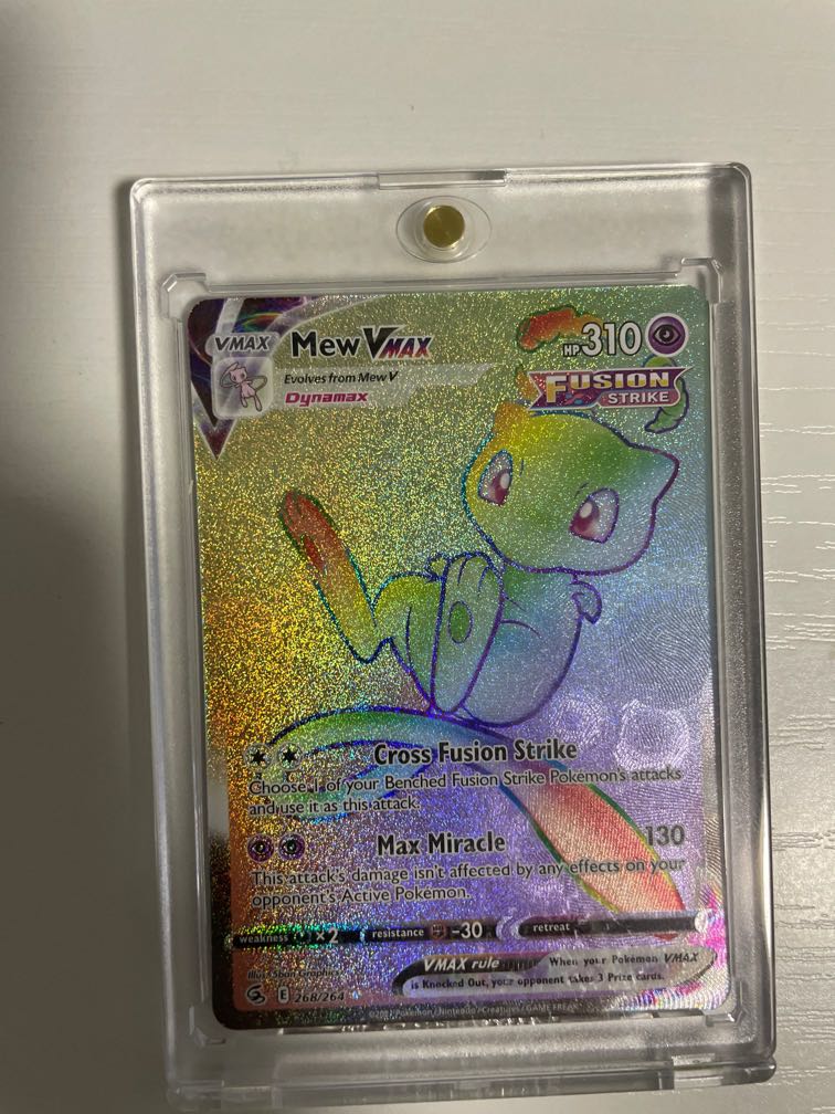Rainbow rare mew fusion strike, Hobbies & Toys, Toys & Games on Carousell