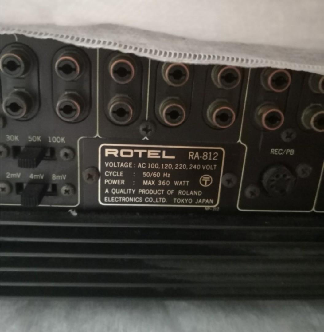 Rotel RA812 stereo amplifier on Carousell