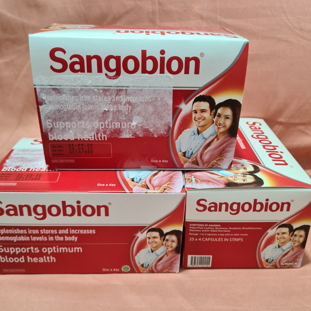 Sangobion iron capsule, Health & Nutrition, Health Supplements ...