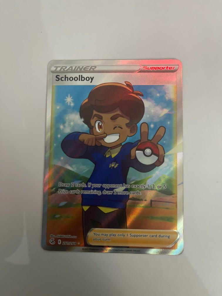 Schoolboy 261/264 Full Art Ultra Rare Fusion Strike Pokemon Card ...