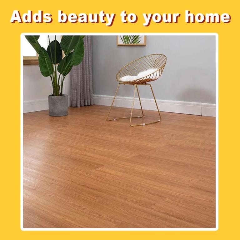 Self Adhesive Waterproof PVC Floor Vinyl Sticker Wood Design 6x36cm ...