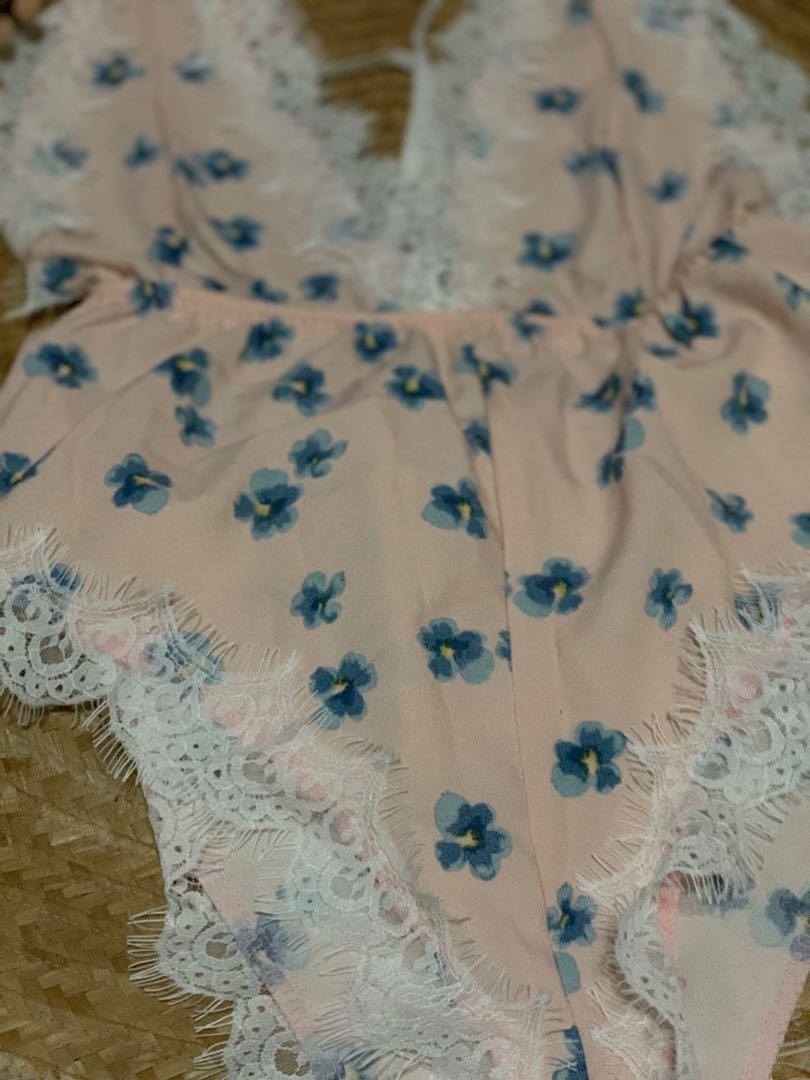 Sexy pink and blue body suit, Women's Fashion, Undergarments ...