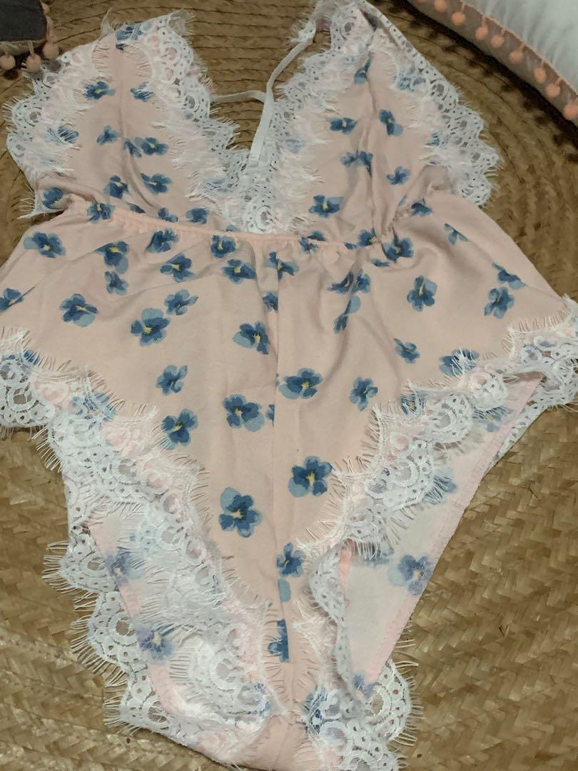 Sexy pink and blue body suit, Women's Fashion, Undergarments ...