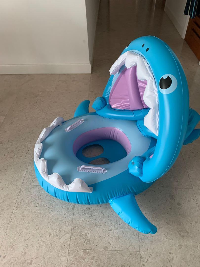 Shark baby swimming floatation device, Babies & Kids, Infant Playtime ...