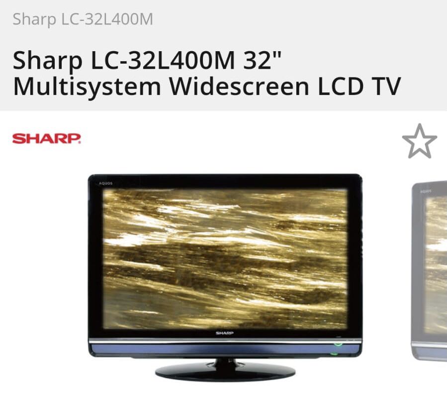 Sharp 32 Inch - LCD TV, TV & Home Appliances, TV & Entertainment, TV on ...