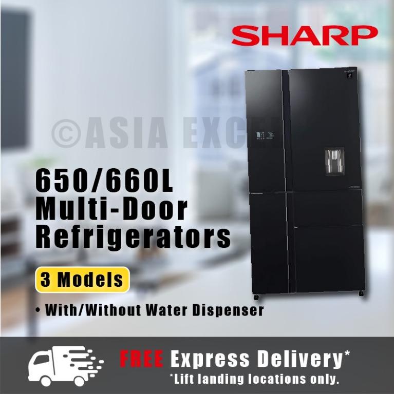 SHARP 650/660L MULTI-DOOR REFRIGERATOR [SJ-FX660W-BK/SJ-FX660W-CG/SJ ...
