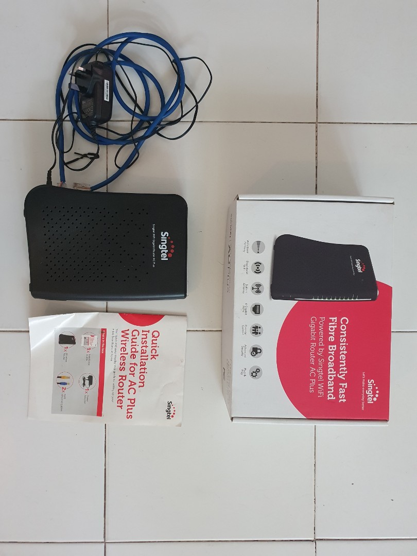 Singtel Fibre Broadband Router, Computers & Tech, Parts & Accessories ...