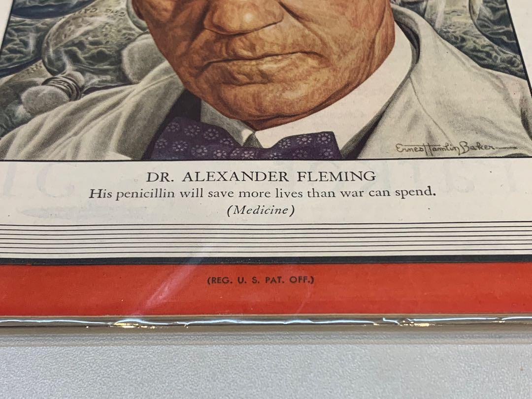 Alexander Fleming - TIME Magazine 1944, 興趣及遊戲, 書本 & 文具, 雜誌 - Carousell