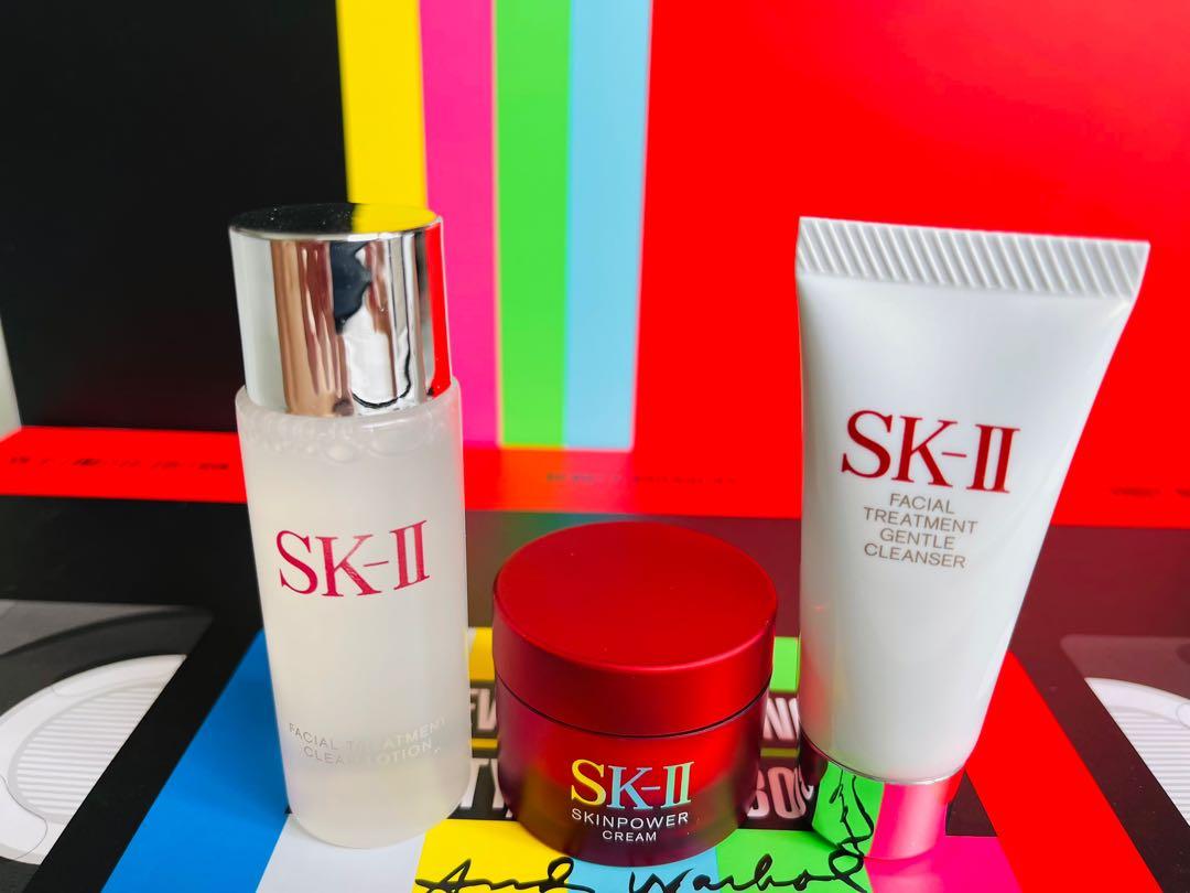 SK-II Mini Set (Clear Lotion, Skinpower cream & Cleanser), Beauty ...