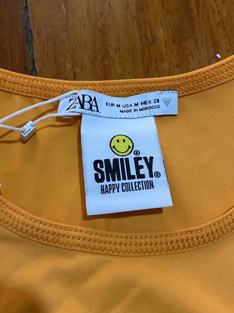 Smiley Zara Top, Women's Fashion, Tops, Sleeveless on Carousell